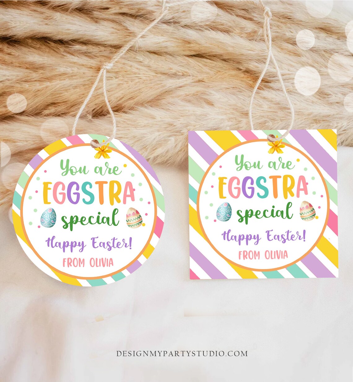 Editable Easter Tags You Are Eggstra Special Kids Classroom - Etsy