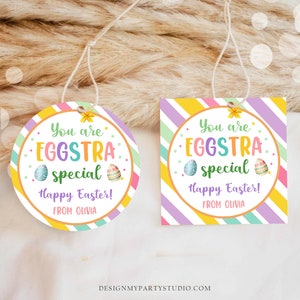 Editable Easter Tags You Are Eggstra Special Kids Classroom Teacher ...