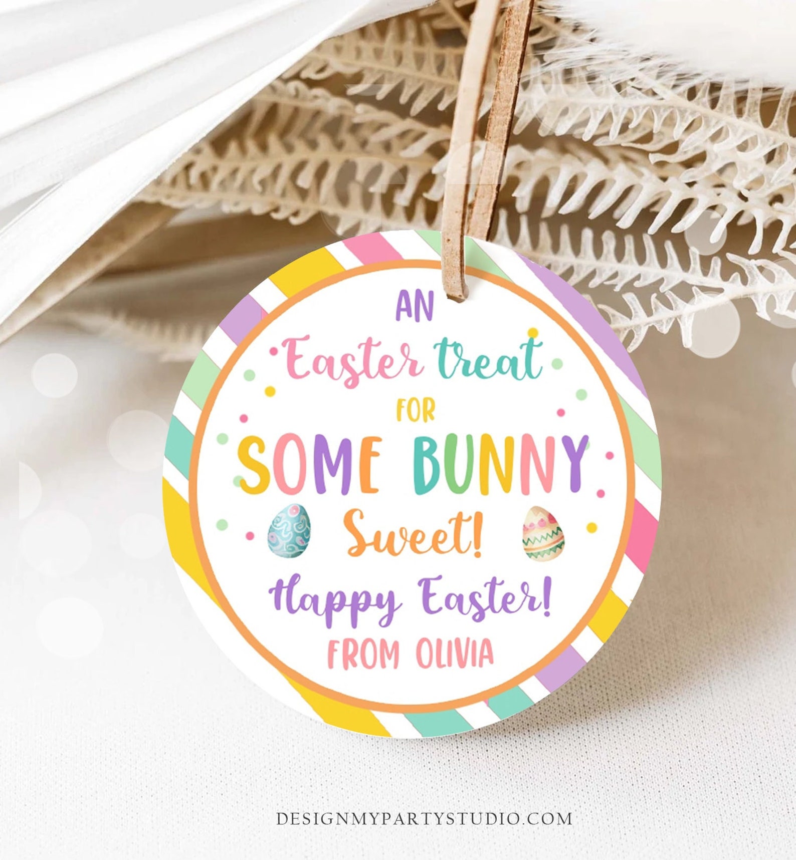 Editable Easter Gift Tags Easter Treat Some Bunny Sweet Classroom ...