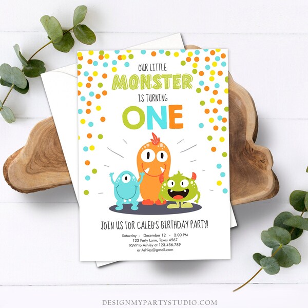 Monster 1st Birthday - Etsy