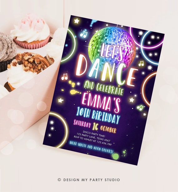 Dancing Party Invitation Card