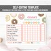 Editable Donut Reward Chart for Girls Printable Donut Chore - Etsy Canada