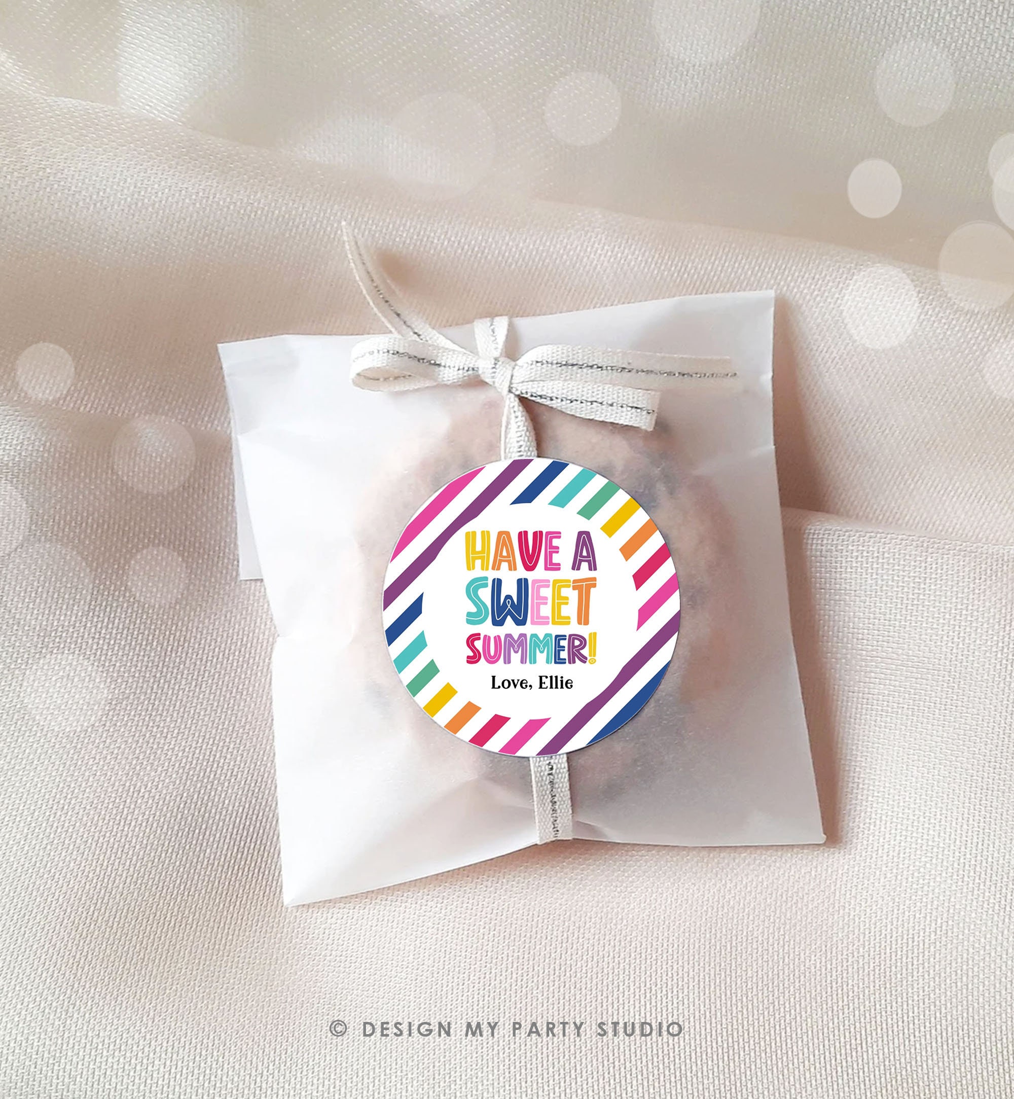 Editable Last Day of School Tag Sweet Summer Teacher Thank You Gift Tag ...