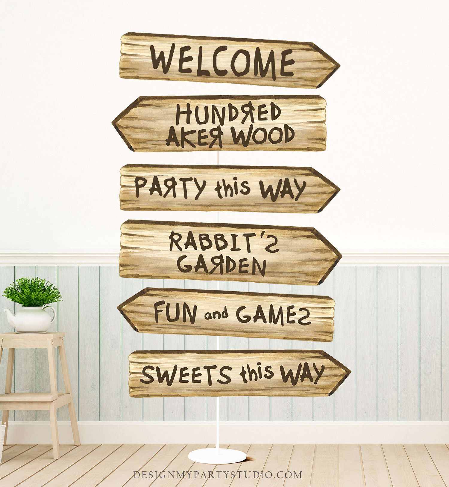 Printable Winnie the Pooh Arrow Signs Pooh Birthday Party - Etsy Australia