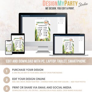 Editable Nature Scavenger Hunt for Kids Hiking Game Camping Party Game ...