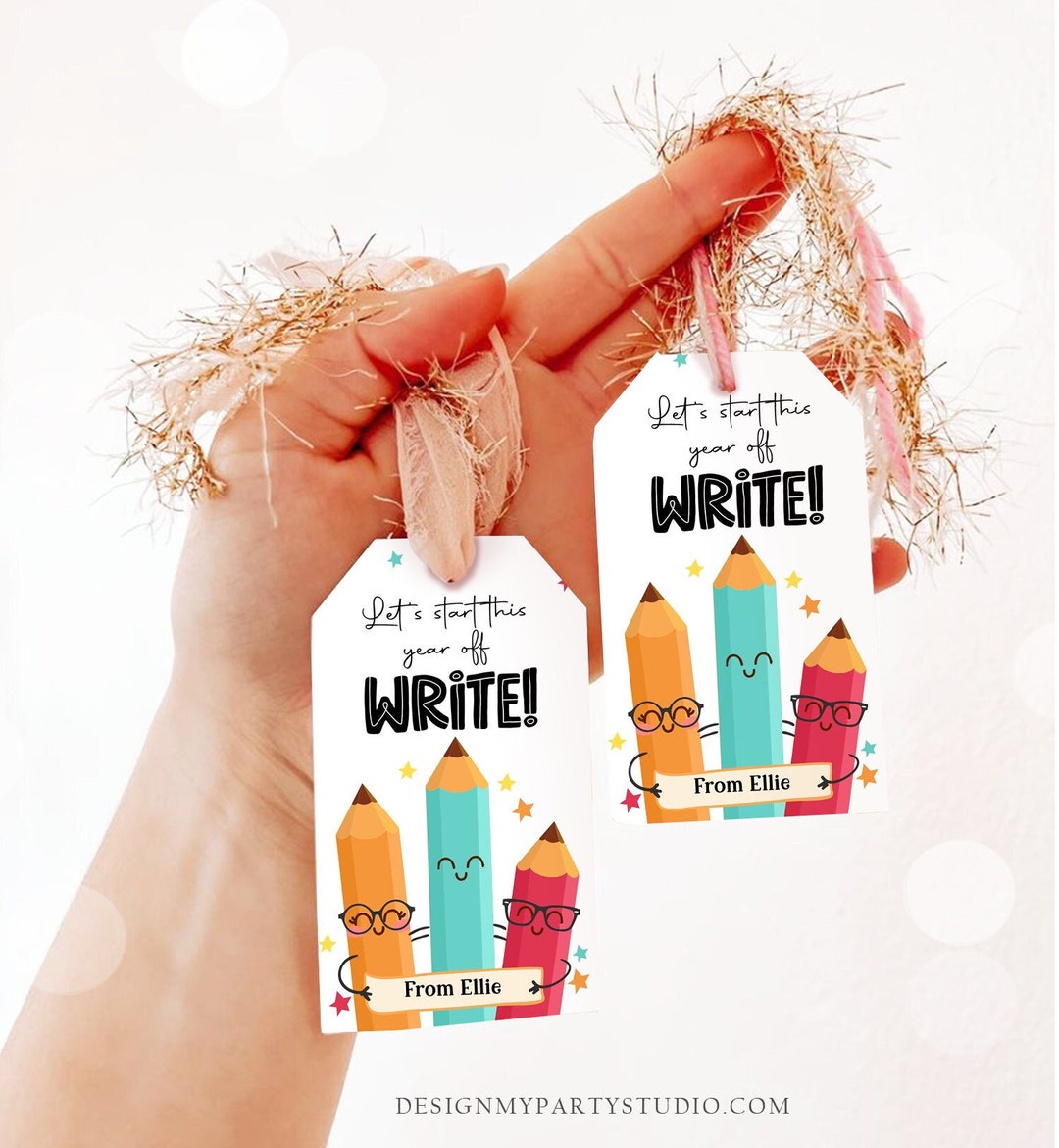 Editable Back to School Gift Tags Classroom Welcome Back Happy First ...