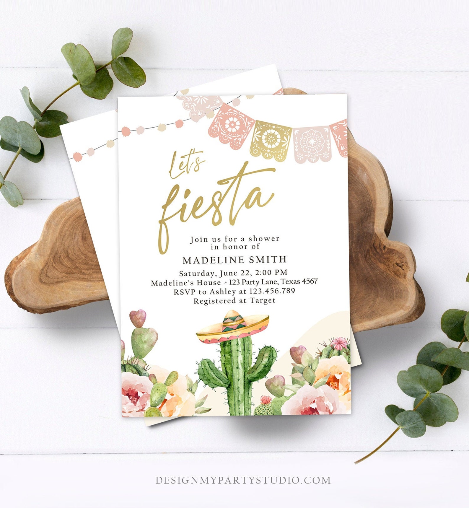Editable Fiesta Bridal Shower Invitation Couples Shower - Etsy