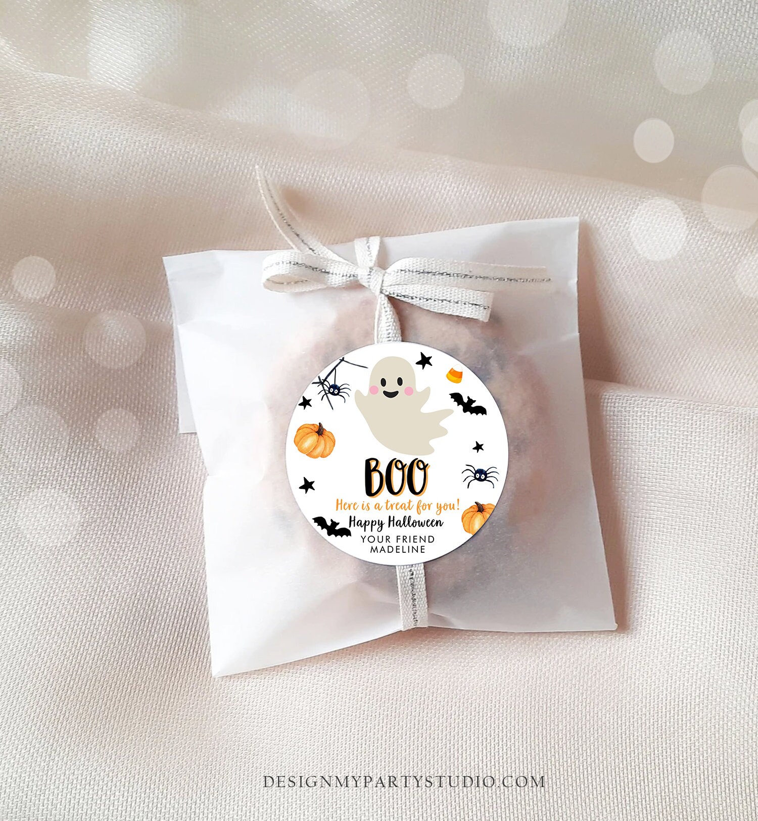 Editable Halloween Favor Tags Boo Gift Tags Costume Party - Etsy