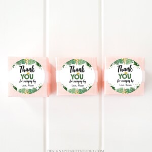 Editable Tropical Safari Favor Tags Thank You Wild One Label Jungle Zoo ...