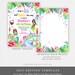 Editable Hawaiian Luau Birthday Invitation Tropical Pool Party Luau ...
