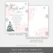 Editable Winter Tree Thank You Card Watercolor Baby Its Cold Outside ...