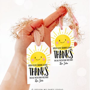 Editable Summer Teacher Appreciation Gift Tag Kids Your Turn to Relax ...