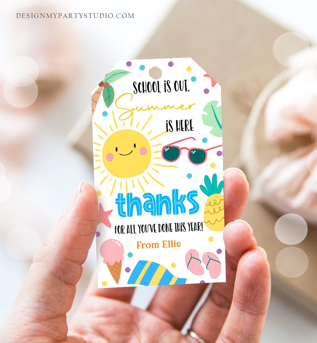 Editable Teacher Appreciation Gift Tags Sunshine Thank You Tag - Etsy