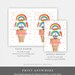 Editable Rainbow Ice Cream Birthday Invitation First Birthday - Etsy