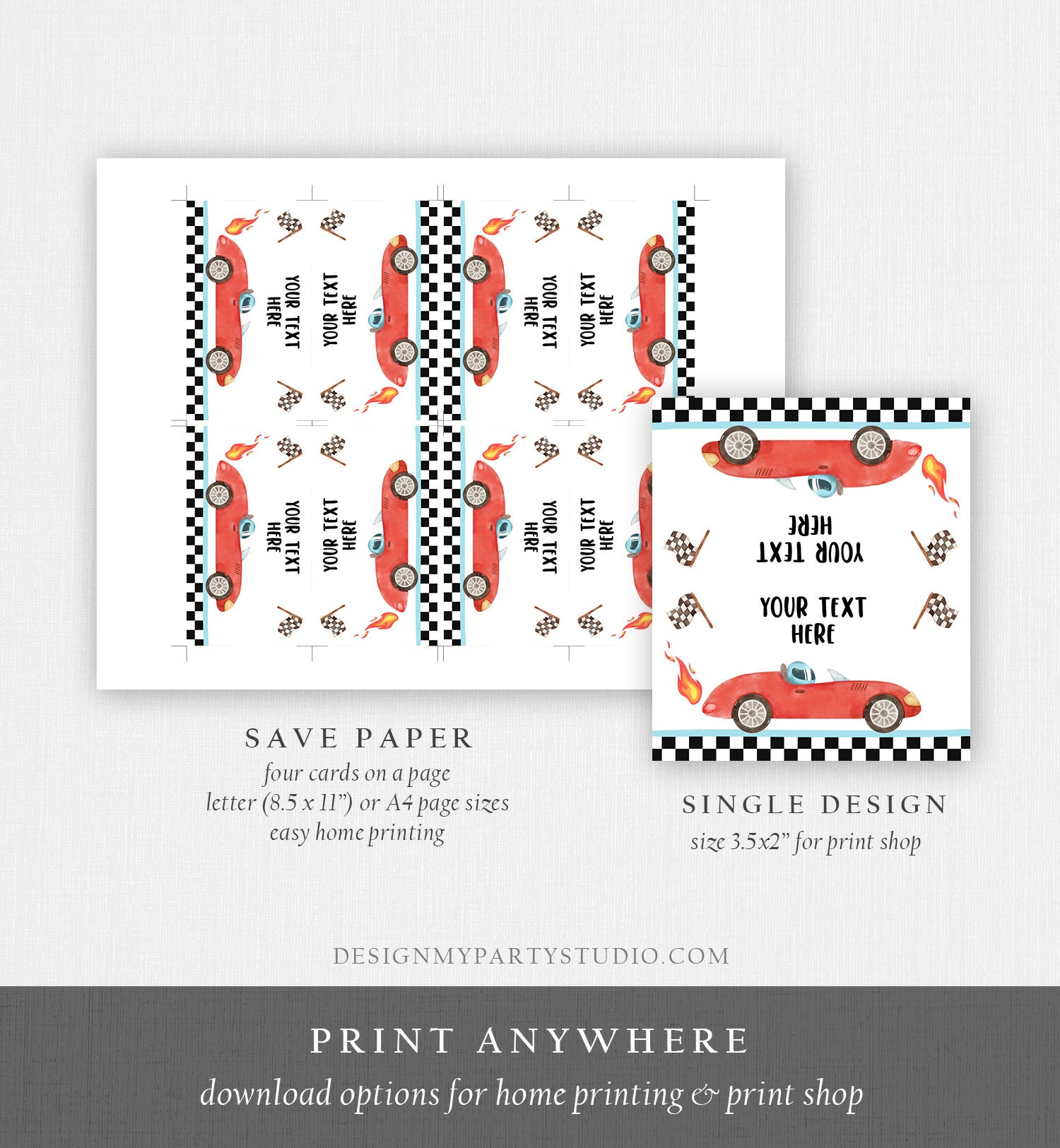 Editable Food Labels Race Car Birthday Racing Food Labels - Etsy Australia