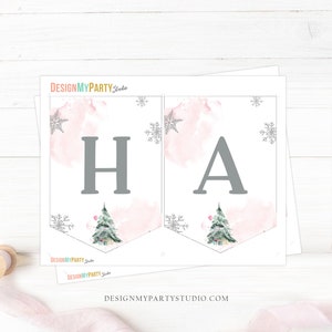 Happy Birthday Banner Winter Birthday Girl Winter Onederland ...