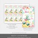 Editable Tropical Aloha Hawaiian Favor Tag Luau Birthday Party ...