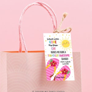 Editable Summer Teacher Appreciation Gift Tag Kids Nail Polish Gift ...