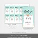 Editable Kitten Birthday Favor Tags Kitty Birthday Thank You Label Cat ...