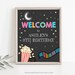 Editable Welcome Sign Movie Night Birthday Girl Movie Under - Etsy