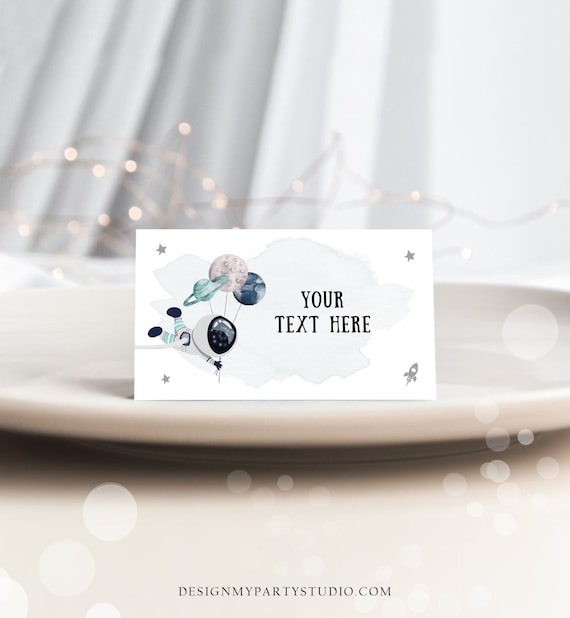 Editable Food Labels Outer Space Astronaut Birthday Galaxy Food Labels ...