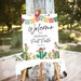 Editable Fiesta Cactus Welcome Sign First Fiesta Birthday Welcome ...