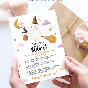Editable You've Been Booed Halloween Game Printable We've Been Booed ...