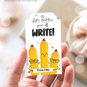 Editable Back to School Gift Tags Classroom Welcome Back Happy First ...