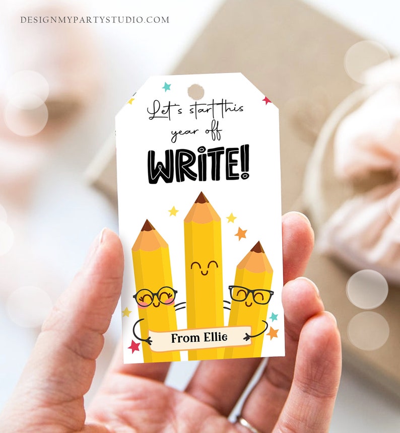 Editable Back to School Gift Tags Classroom Welcome Back Happy First ...