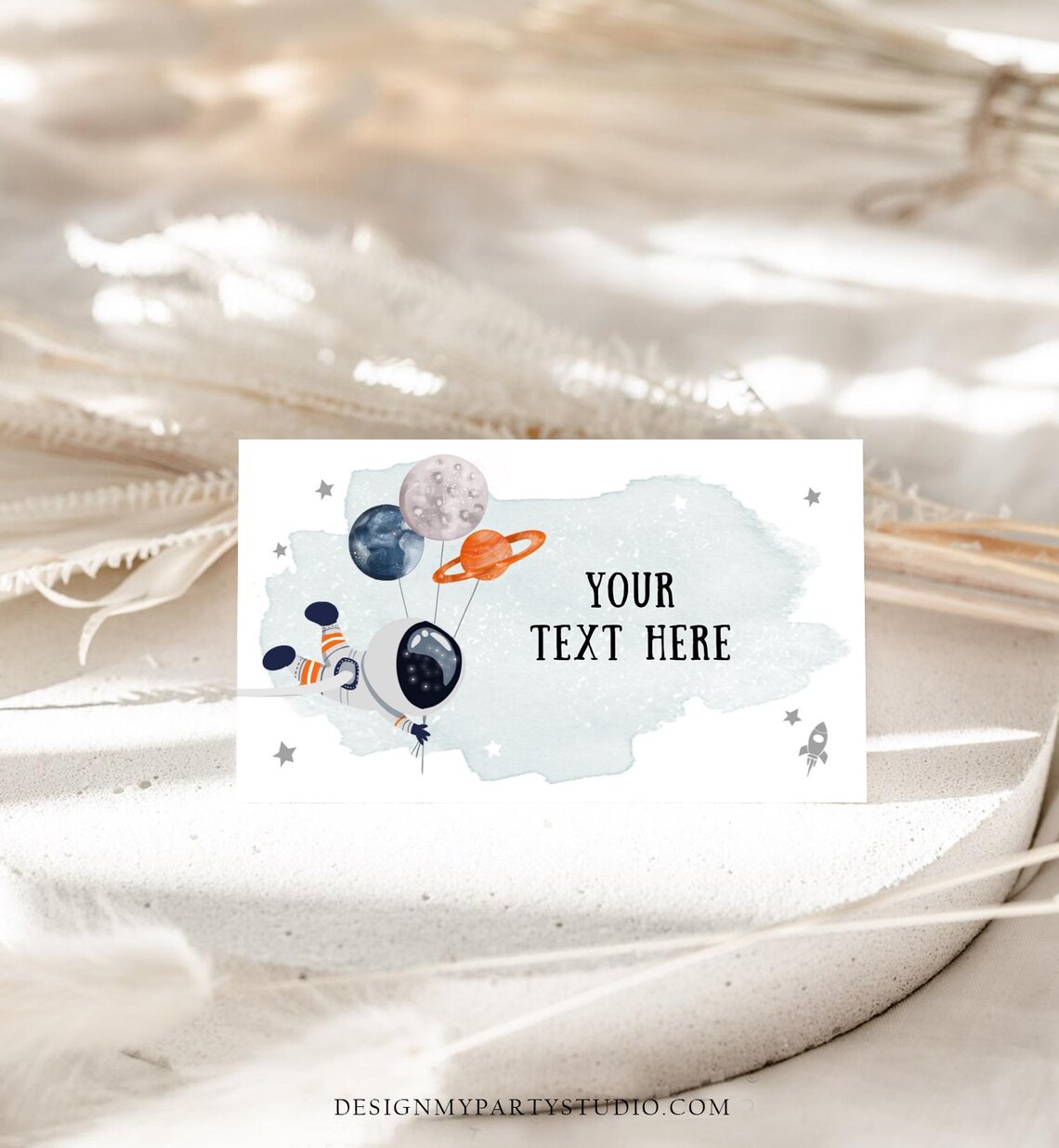 Editable Food Label Outer Space Astronaut Birthday Galaxy Food Labels ...