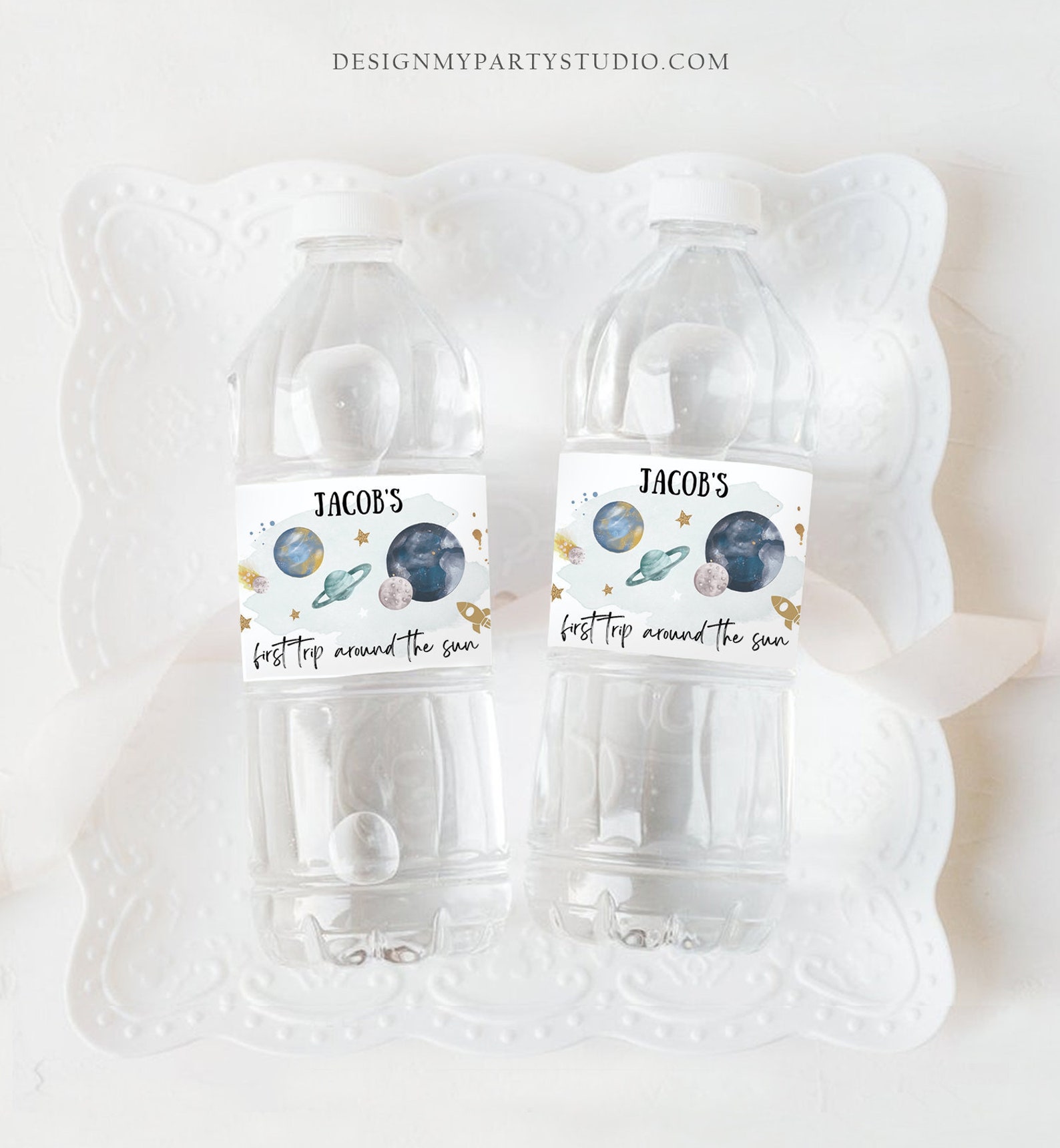 Editable Outer Space Water Bottle Labels Galaxy Party Decor - Etsy ...