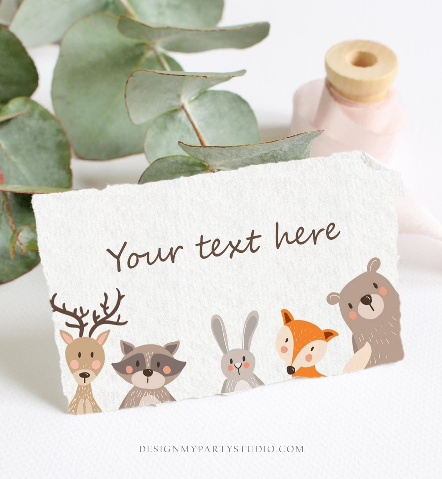 Editable Woodland Food Labels Woodland Buffet Card Woodland | Etsy