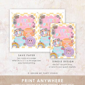 Editable Preppy Birthday Party Invitation Let's Party Birthday Varsity ...