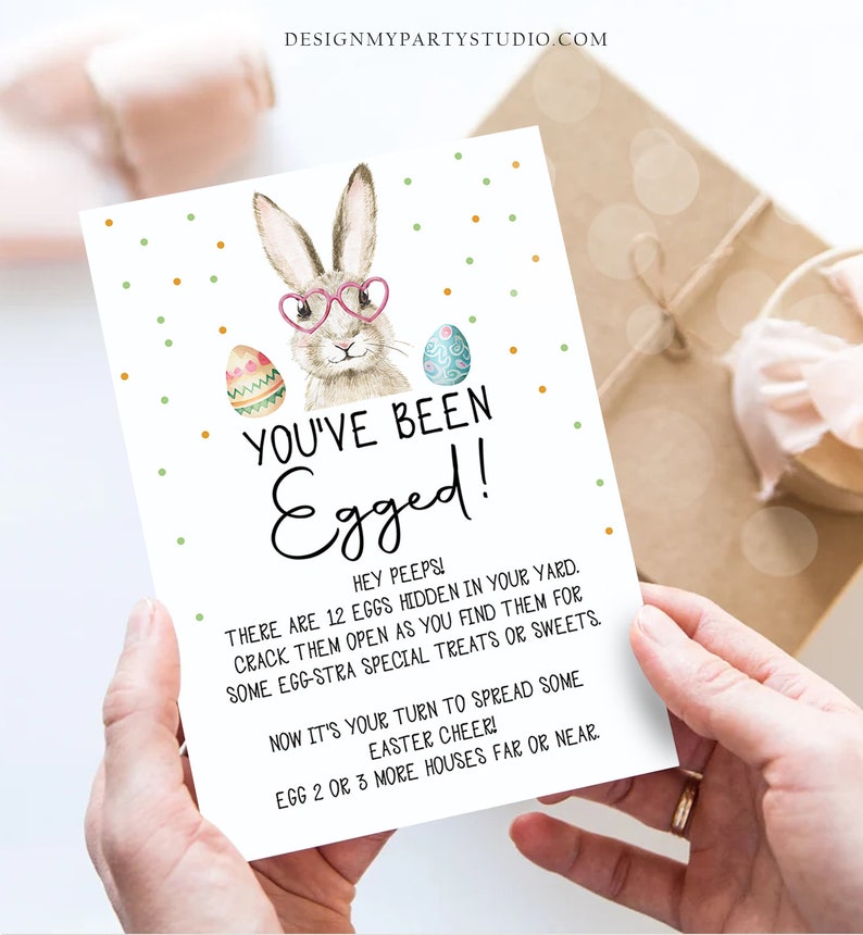 Editable You've Been Egged Easter Game We've Been - Etsy