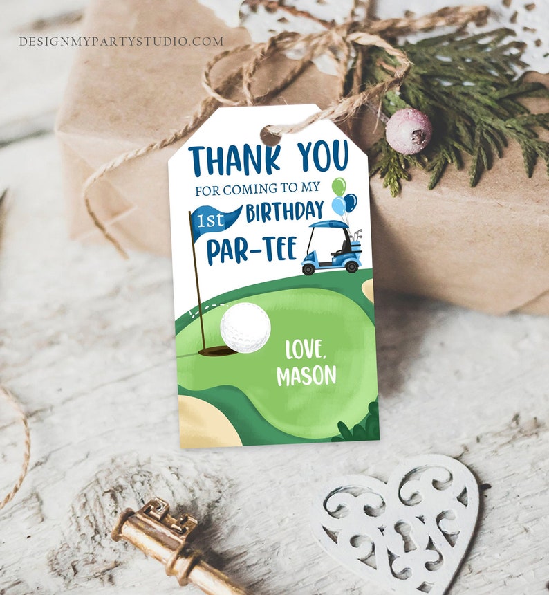 Editable Golf Favor Tags Golf Thank You Par-tee Tags Golfing Birthday ...