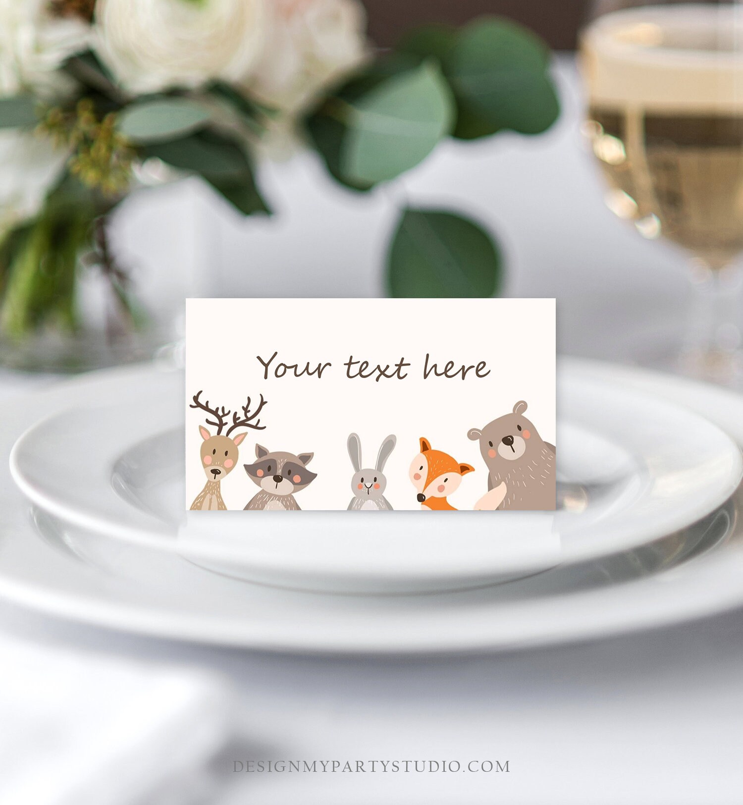 Editable Woodland Food Labels Woodland Buffet Card Woodland | Etsy