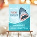 Editable Shark Welcome Sign Shark Birthday Sign Under the Sea ...