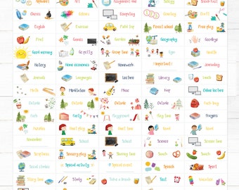 Visual Schedule Kids Daily Routine Chart 85 Cards Chores - Etsy