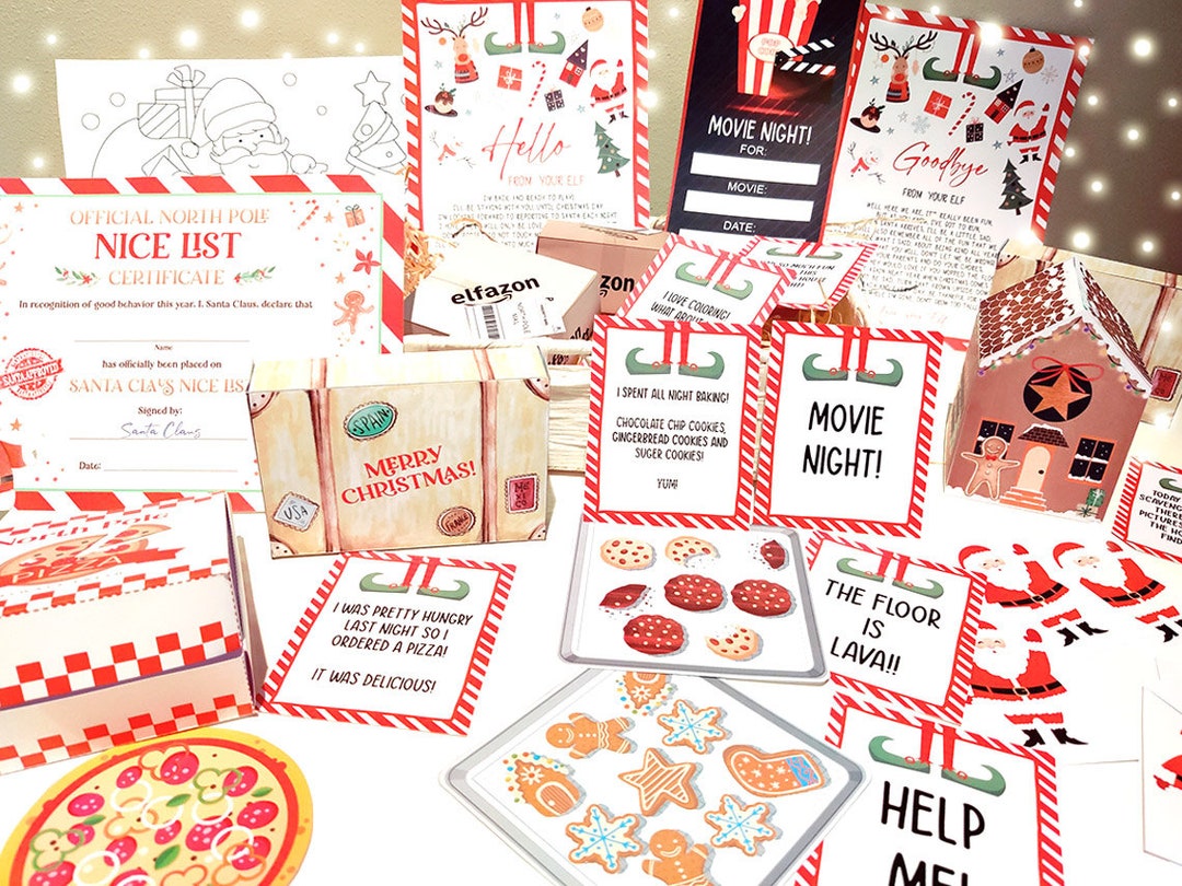 Printable 12 Day Magic Elf Kit Instant Download Elf Props Activities ...