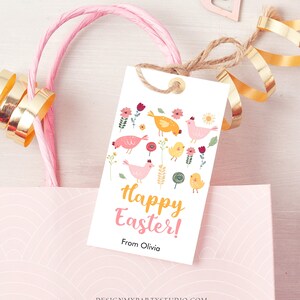 Editable Easter Gift Tags Happy Easter Teacher Appreciation Classroom ...