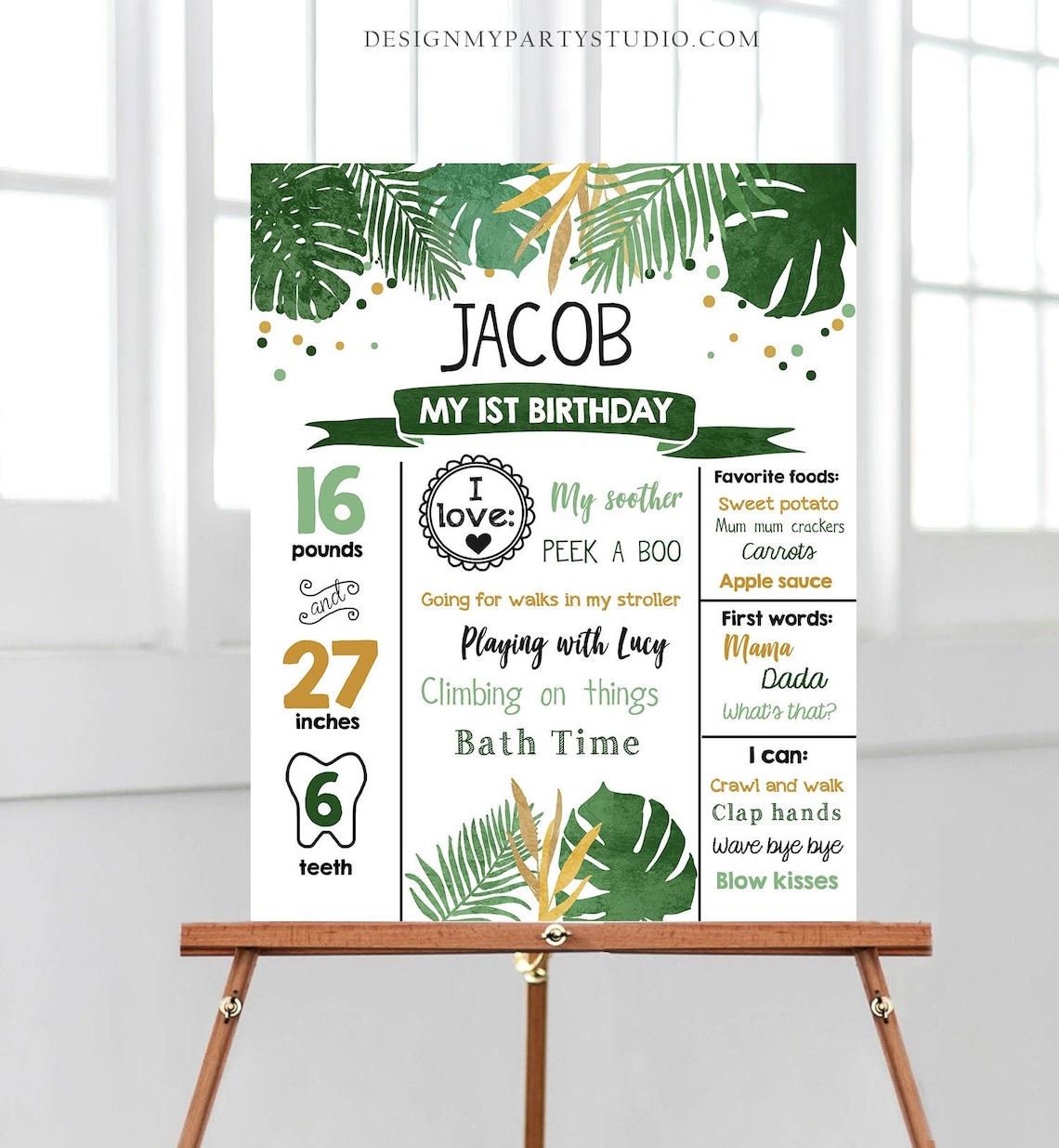 Editable Safari Birthday Milestones Sign Wild One First - Etsy