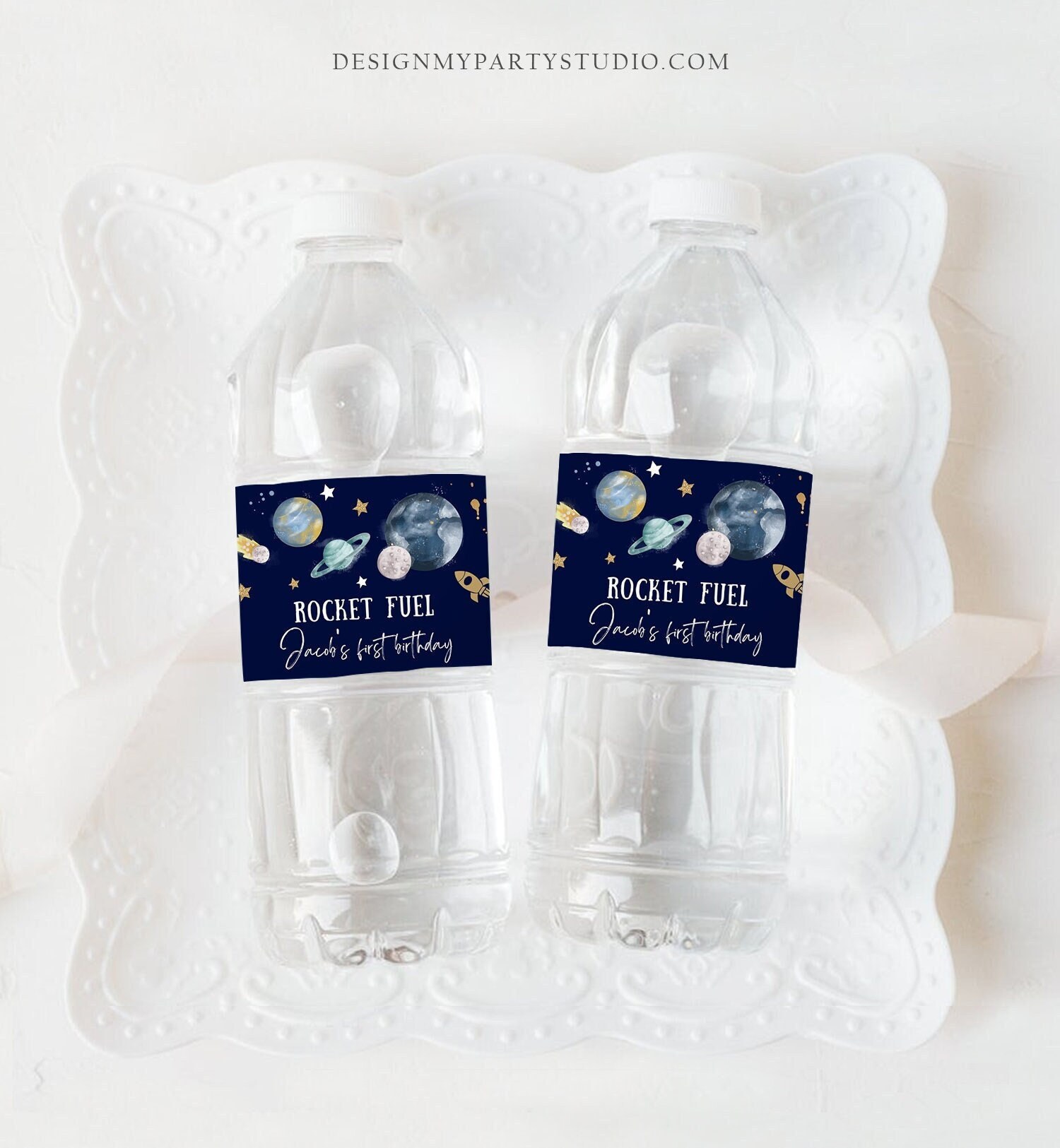 Editable Outer Space Water Bottle Labels Galaxy Party Decor - Etsy ...