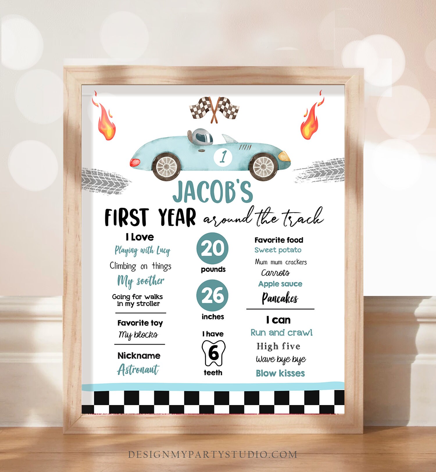 Editable Racing Racing Birthday Milestones Sign First Trip Boy - Etsy