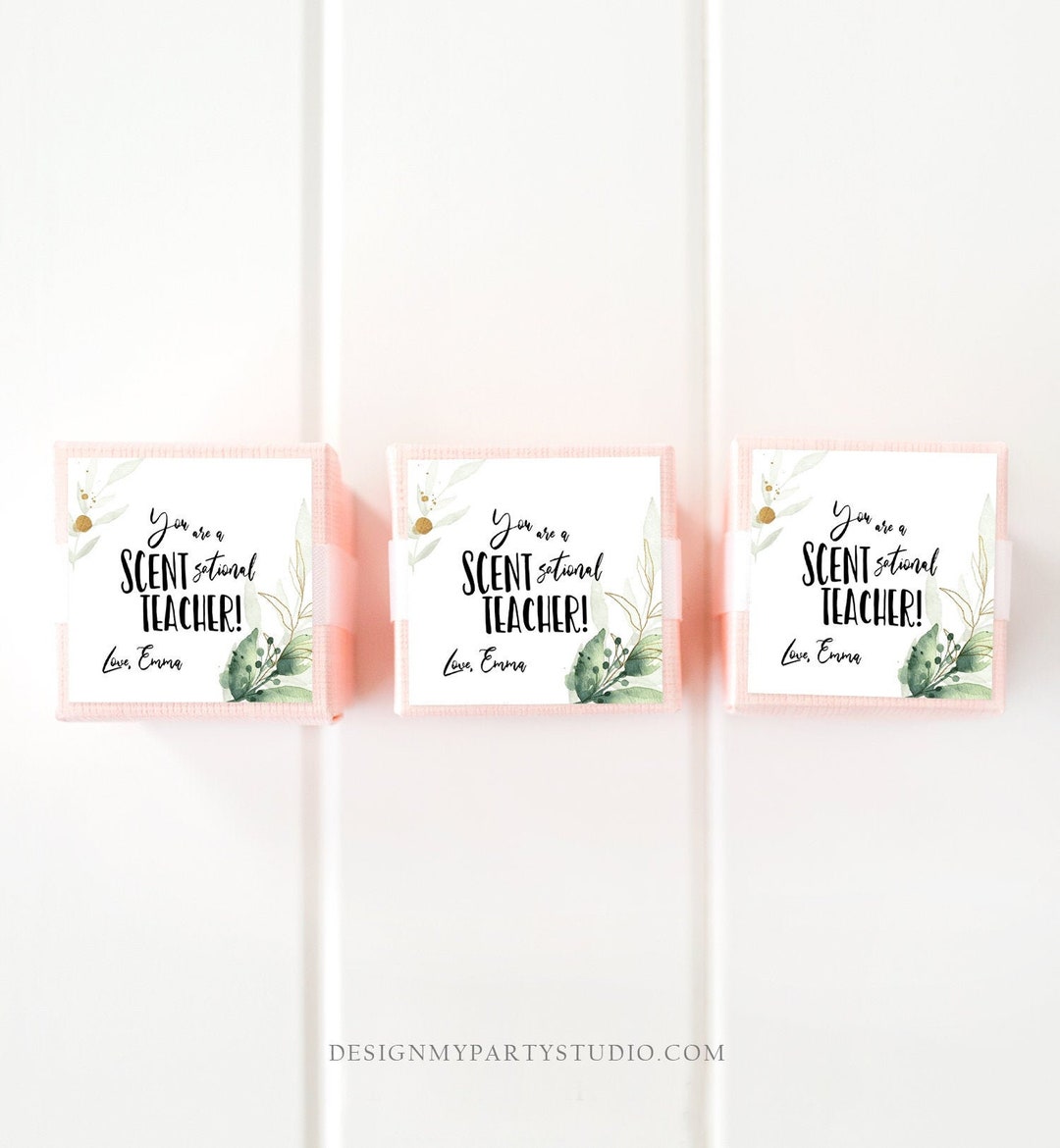 Editable Candle Teacher Appreciation Tags Thank You You Are Scent ...