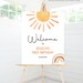 Editable Sunshine Welcome Sign First Trip Around the Sun - Etsy