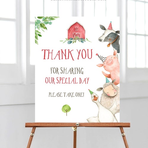 Farm Birthday Yard Sign - Etsy