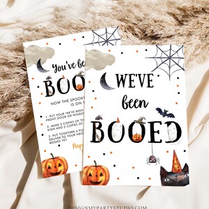 Editable You've Been Booed Halloween Game Printable We've Been Booed ...