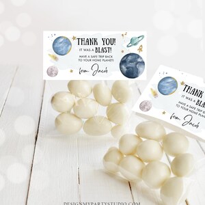 Editable Outer Space Treat Bag Toppers Space Birthday Party Favors ...