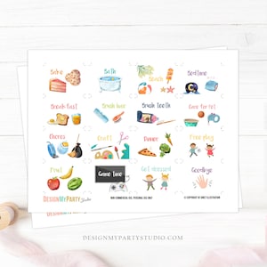 Visual Schedule Kids Daily Routine Chart 80 Cards Chores School ...