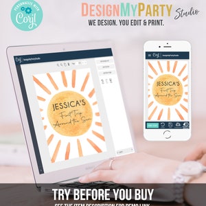 Editable Sunshine Juice Pouch Label Juice Favors Watercolor Birthday ...